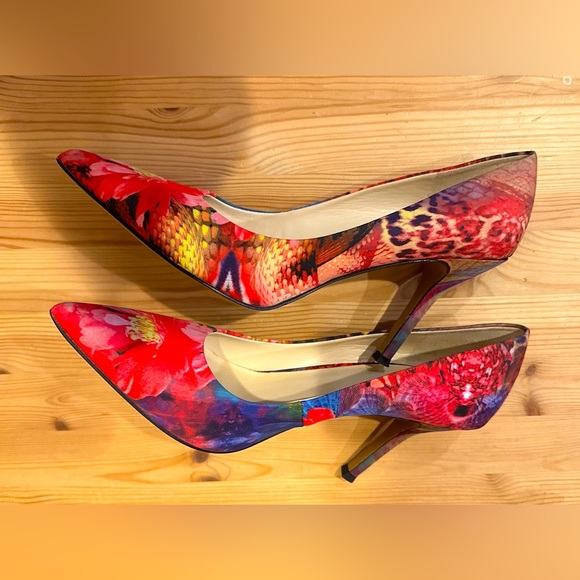 Nine West | Shoes | Ninewest Floral Pattern Pointy Toe Pumpsstilettos ...